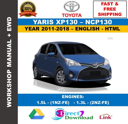 MANUAL TALLER TOYOTA YARIS NCP130 XP130 2011-2018 – Manuales de Carros 2020