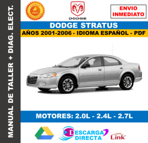 Dodge Stratus (2001-2006): Manual de Taller PDF con Diagramas ...