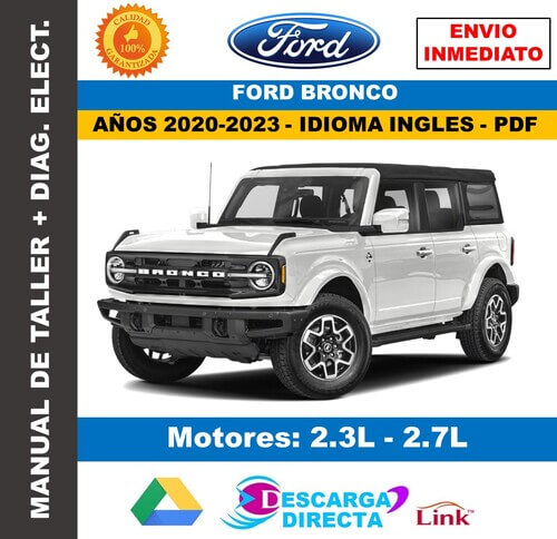 Manual de Taller y Servicio Ford Bronco 2020-2023 PDF – Manuales de ...