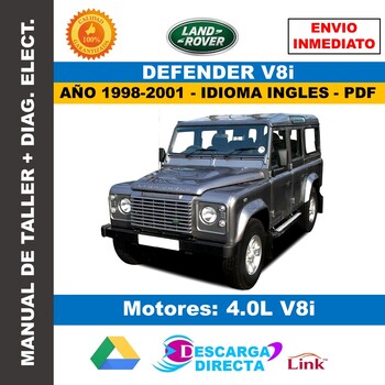 MANUAL TALLER LAND ROVER DEFENDER V8i 1998-2001 PDF – Manuales de ...