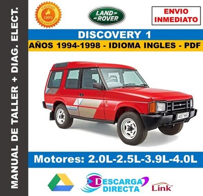 Manual Taller Land Rover Discovery 1 (1994-1998) Descarga PDF Oficial ...